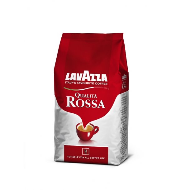 Lavazza Qualita Rossa 1 kg bønner - Kaffebønner - Absolut Kaffe